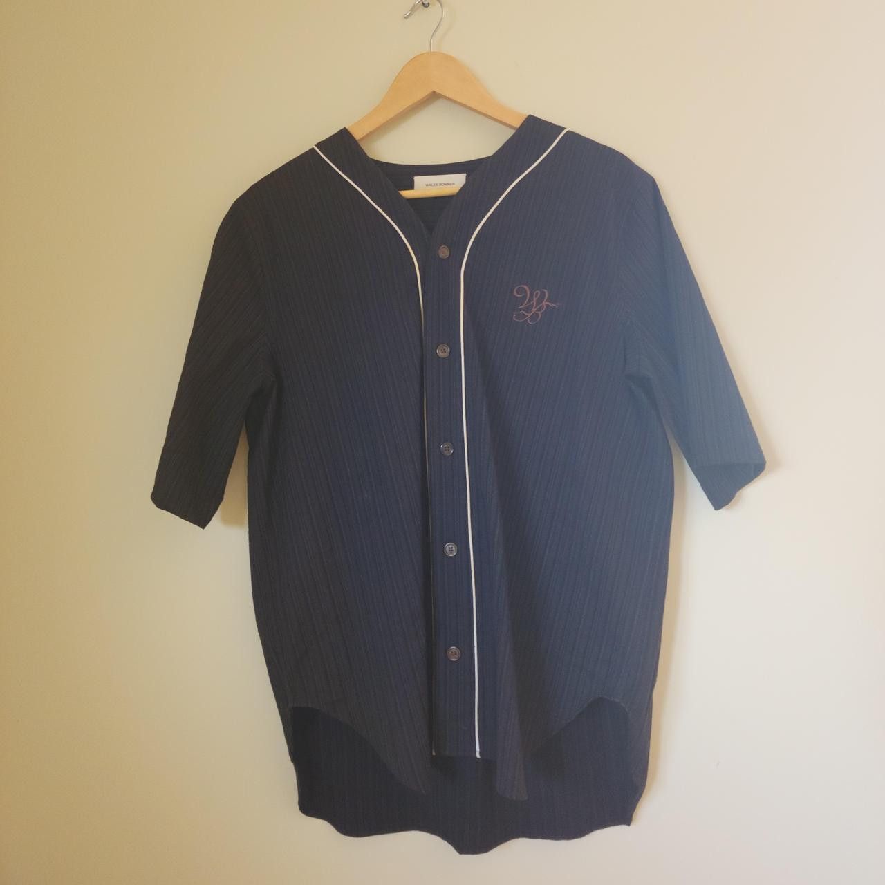Wales Bonner Wales Bonner AW19 Mumbo Jumbo Baseball Shirt Jersey | Grailed