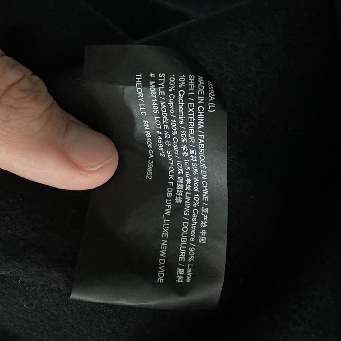 Theory Suffolk Coat in Double-Face Wool-Cashmere | Grailed