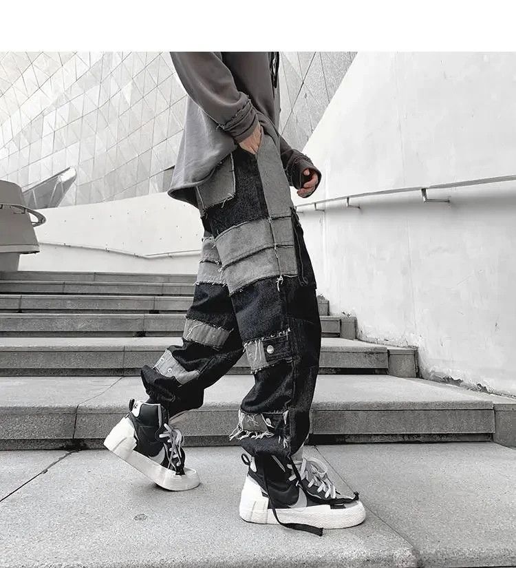 Japanese Brand × Streetwear × Vintage 💥Patchwork streetwear pants Size ...