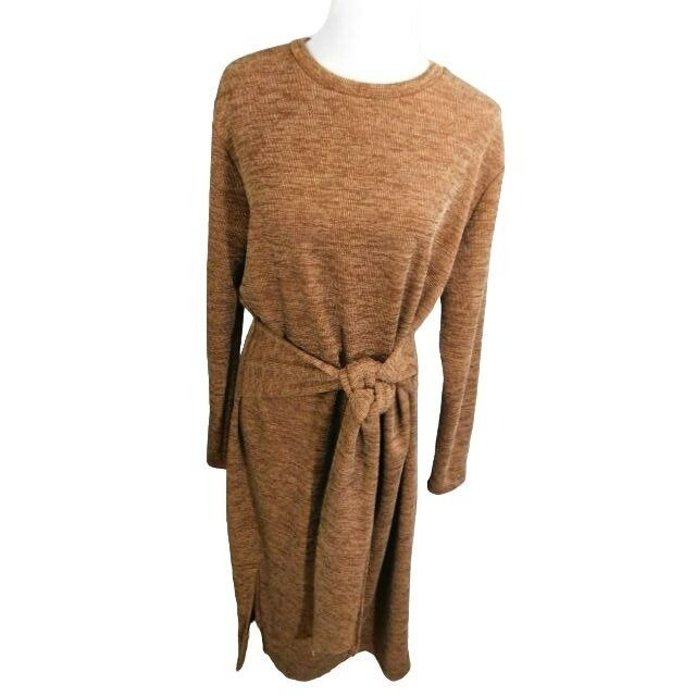 Nordstrom Kin by Kristine Size 3 US XL Brown Knit Sweater Plus Size Dr ...