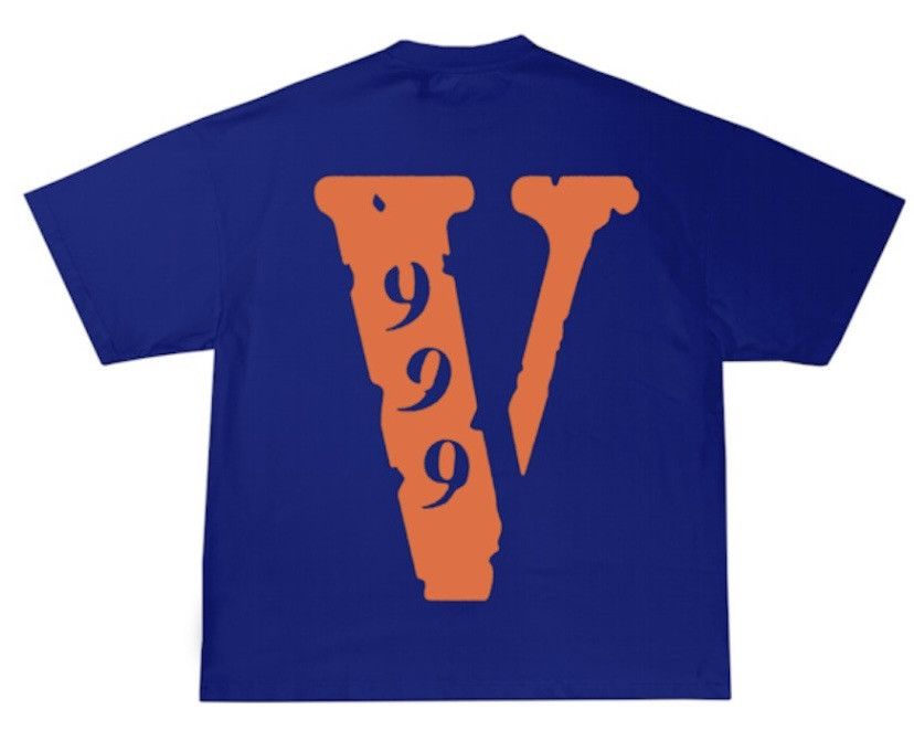 Vlone Juice wrld x Vlone 999 tee blue M | Grailed
