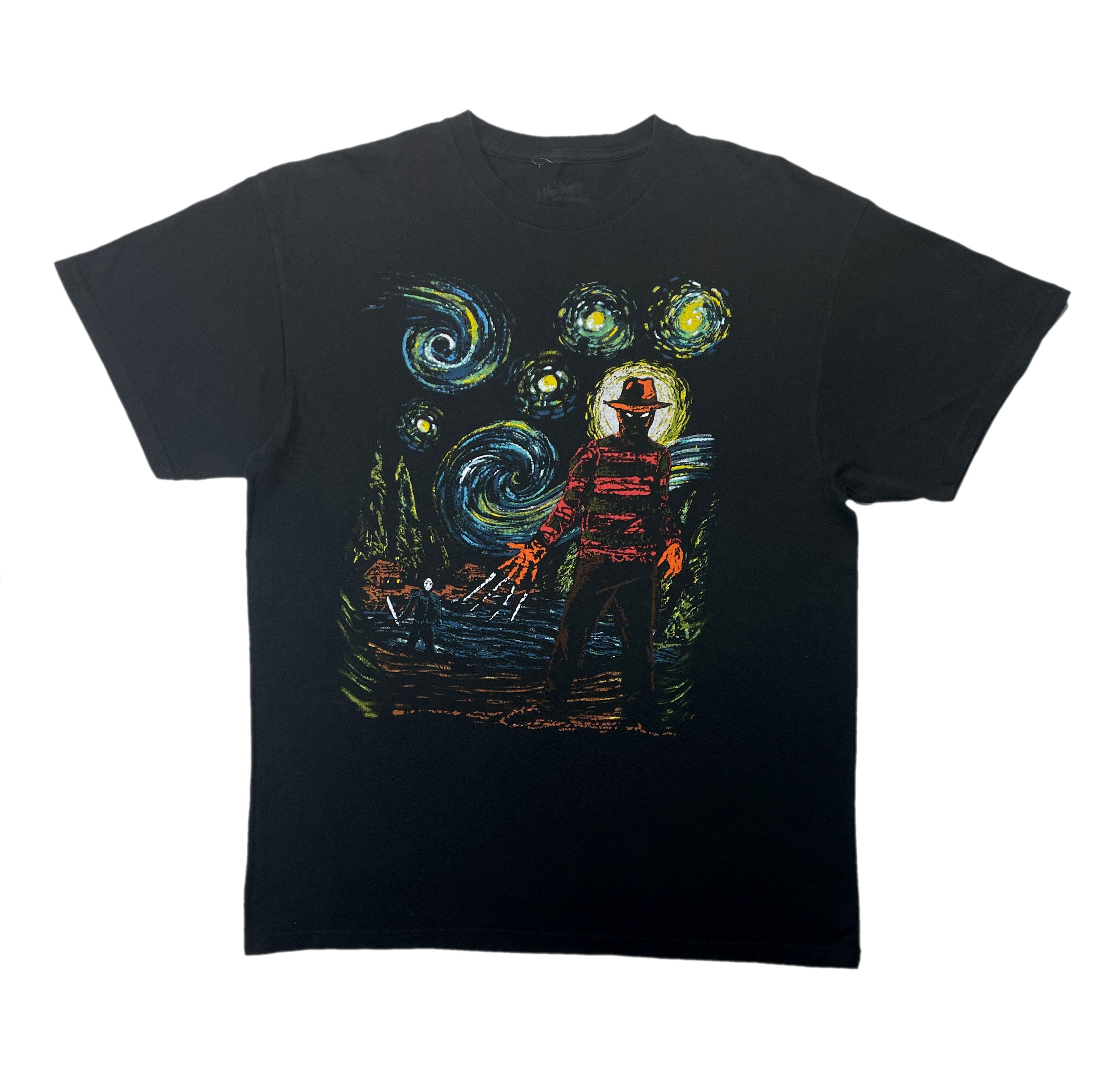 Movie A Nightmare on Elm Street Freddy Jason Van Gogh Tee Shirt | Grailed