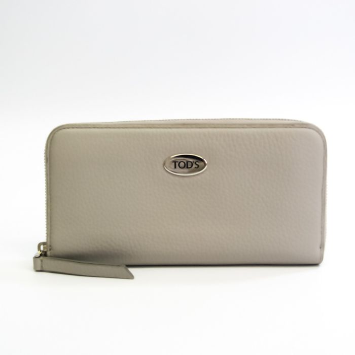 Tod's Tod's Women's Leather Long Bill Wallet (bi-fold) Gray | Grailed
