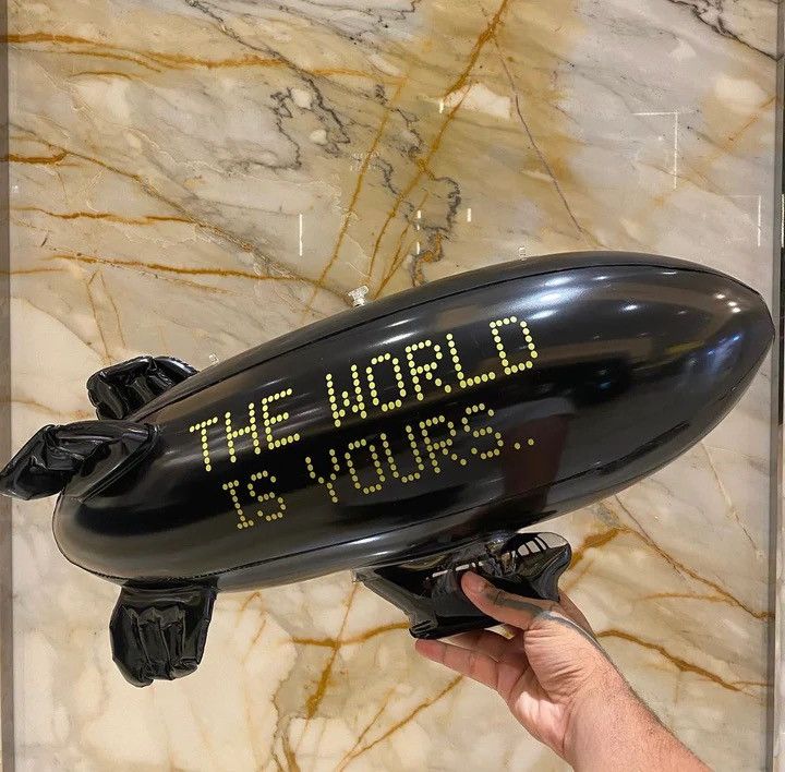 Rare LIMITED EDITION SCARFACE THE WORLD IS YOURS INFLATABLE BLIMP | Grailed