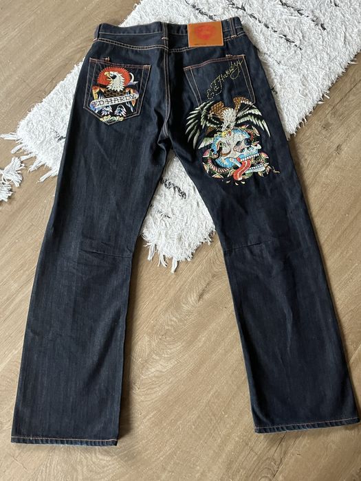 Ed Hardy Ed Hardy Denim Jeans 33 x 32 Eagle skull | Grailed