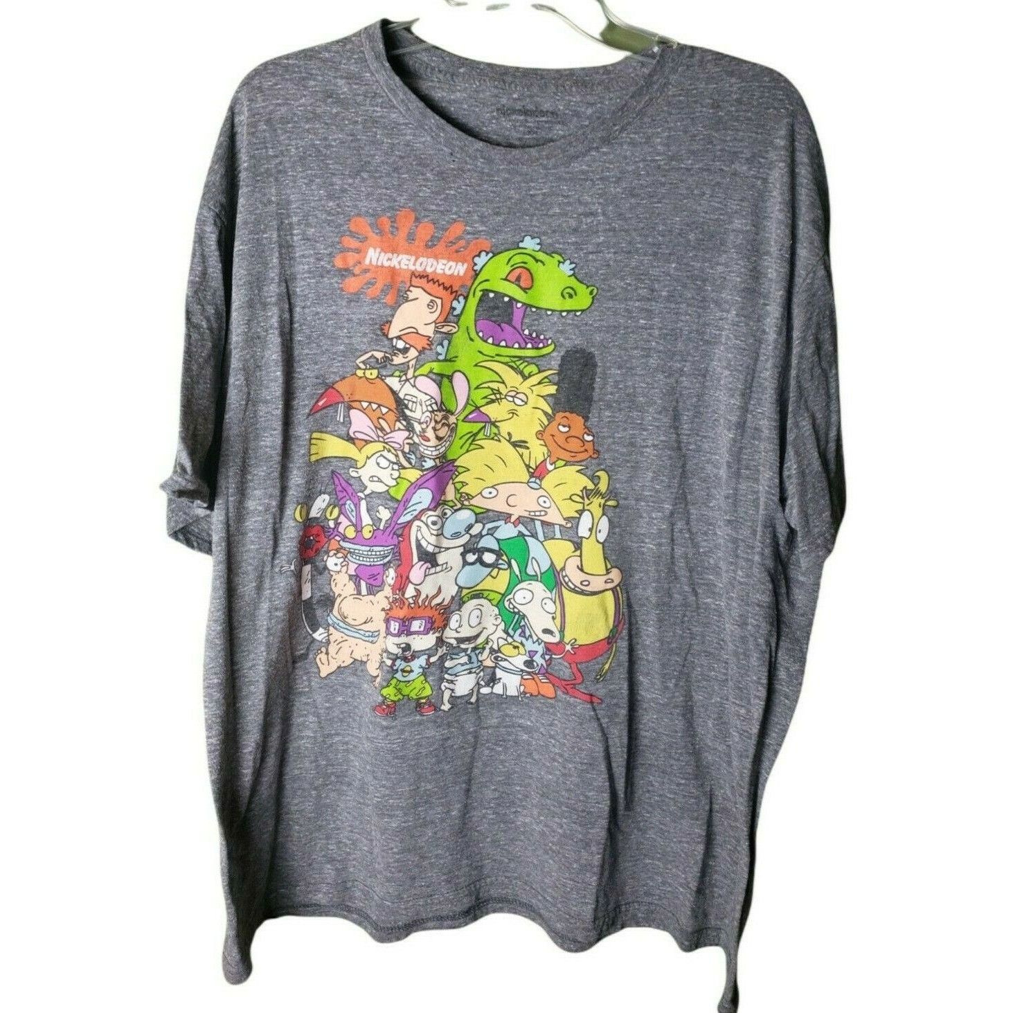 Nickelodeon Nickelodeon 90s Cartoons Rewind Rugrats Hey Arnold T Sz 2XL ...