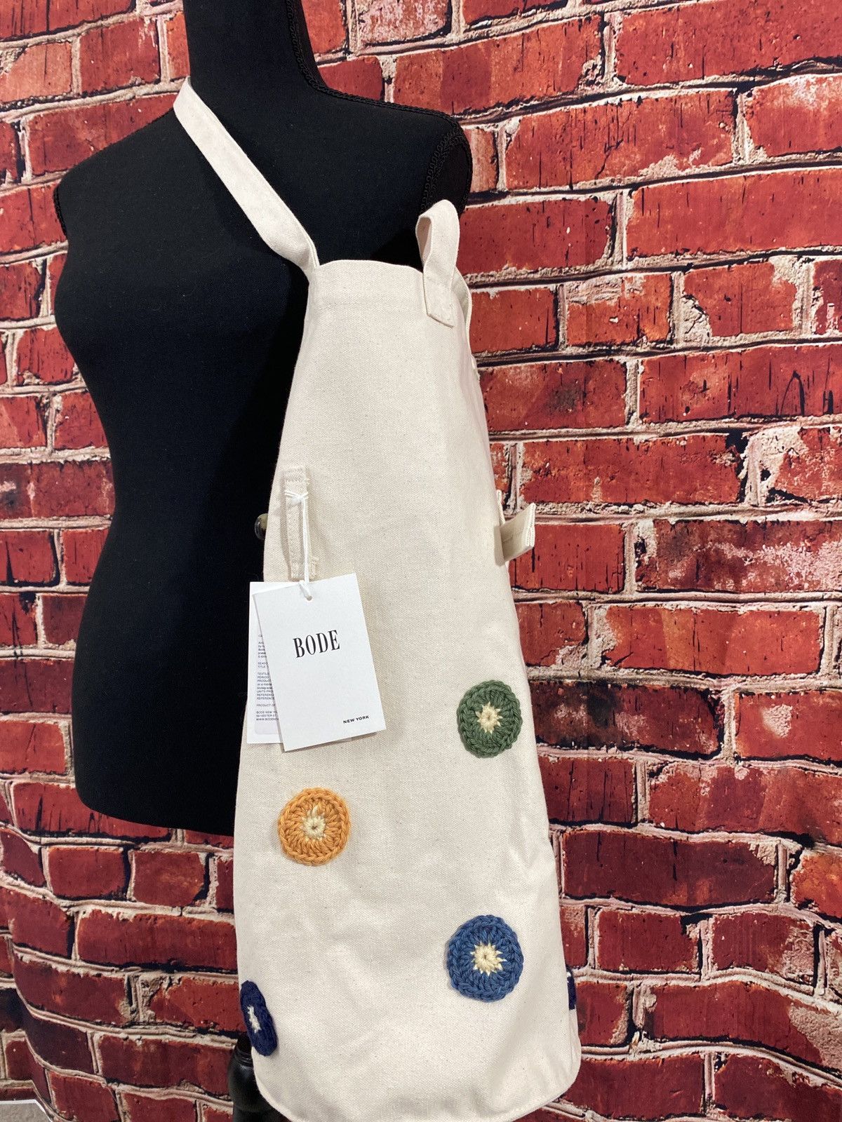 Bode Bode Canvas Tote bag with Yo-Yo Crochet stitching flowers | Grailed