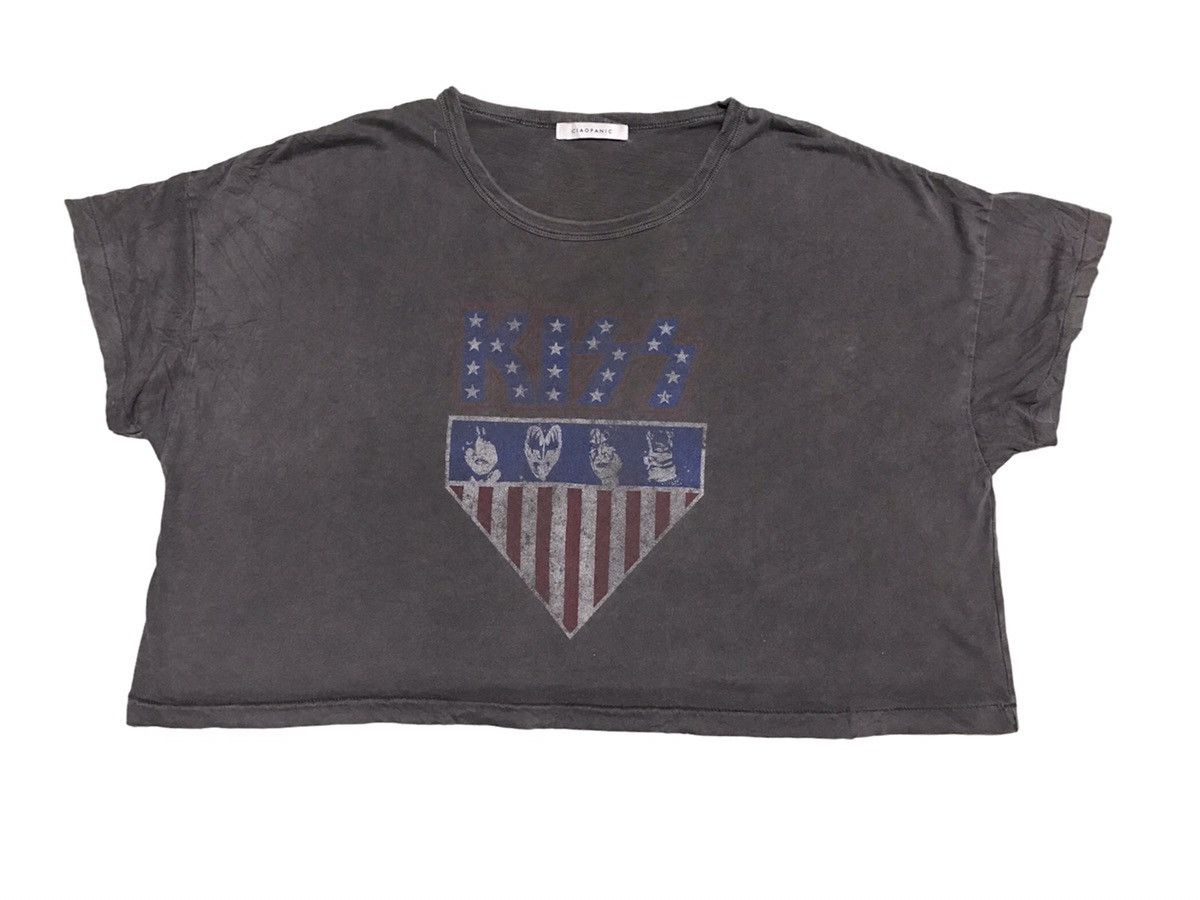 Band Tees × Rock Band Kiss Band Crop Top | Grailed