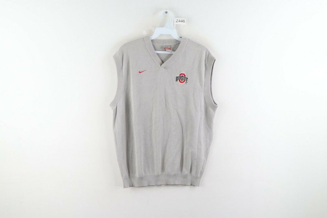 Nike Vintage Nike Travis Scott Ohio State Sweater Vest Gray | Grailed