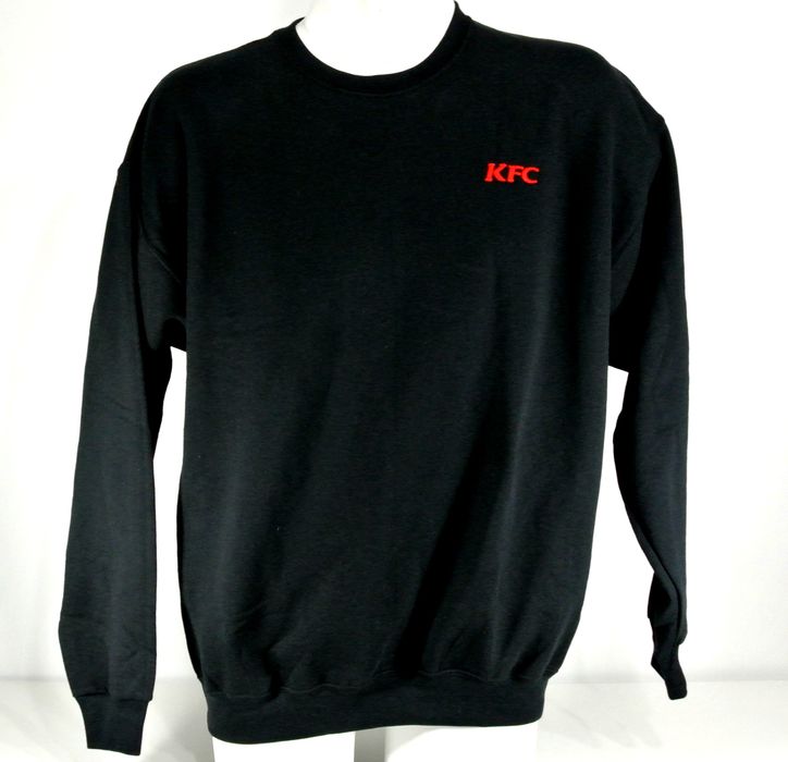 Fruit Of The Loom KFC Kentucky Fried Employee Uniform Black Sweatshirt ...