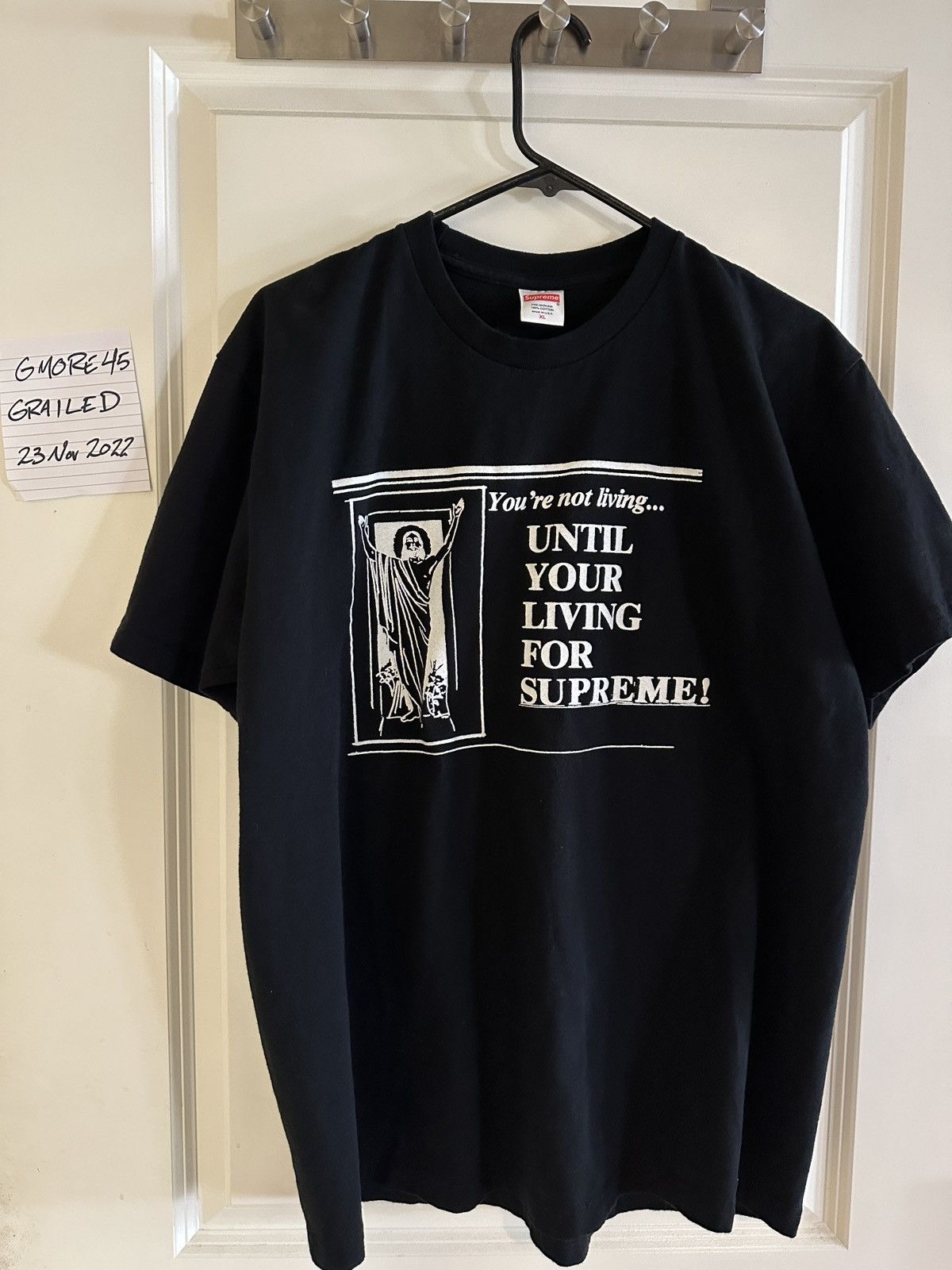 Supreme Supreme Living Tee Black | Grailed