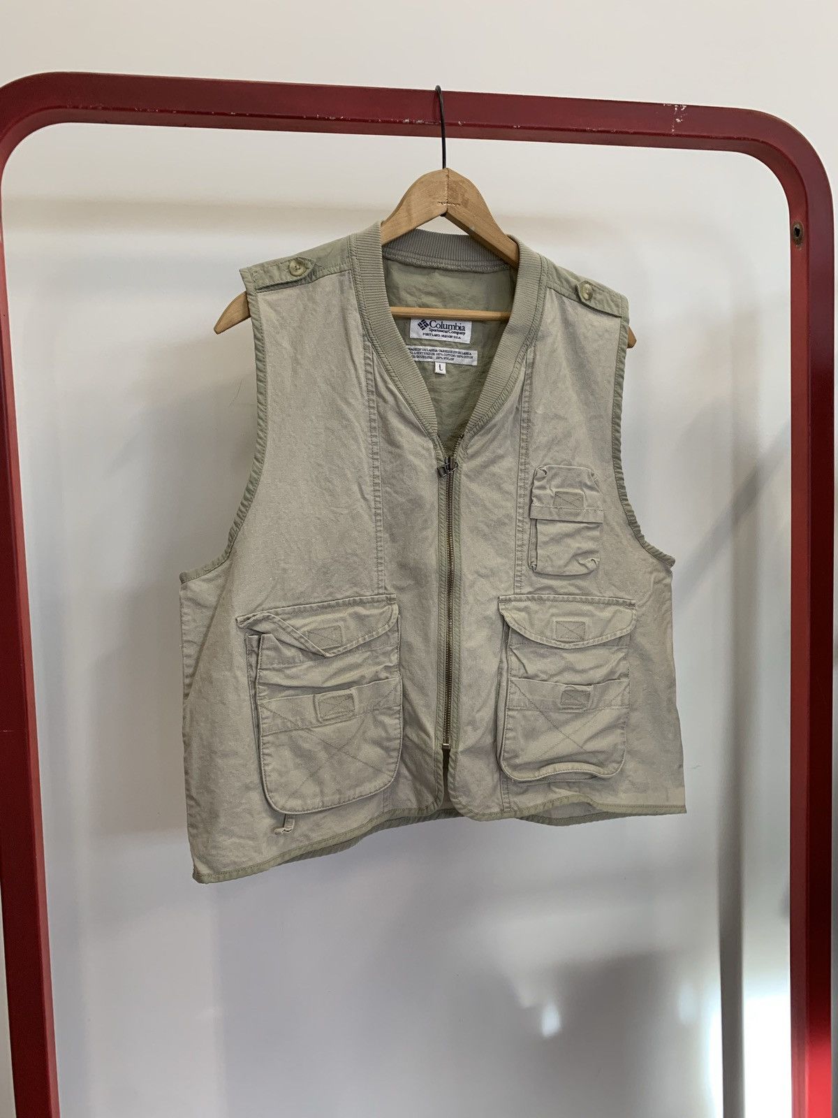 Vintage 1990s Two Tone Cargo Vest | Grailed
