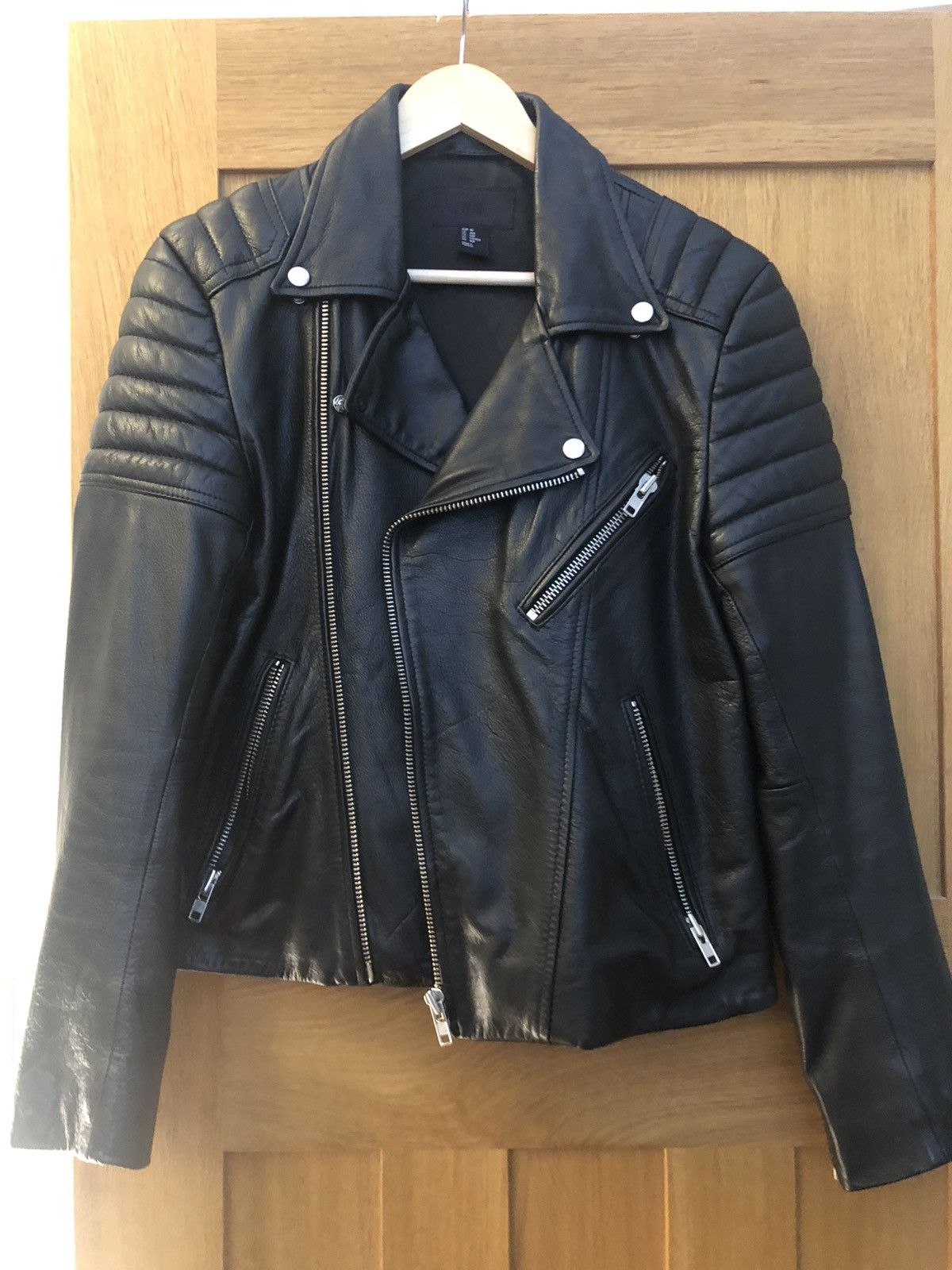 H&M Leather Biker Jacket | Grailed