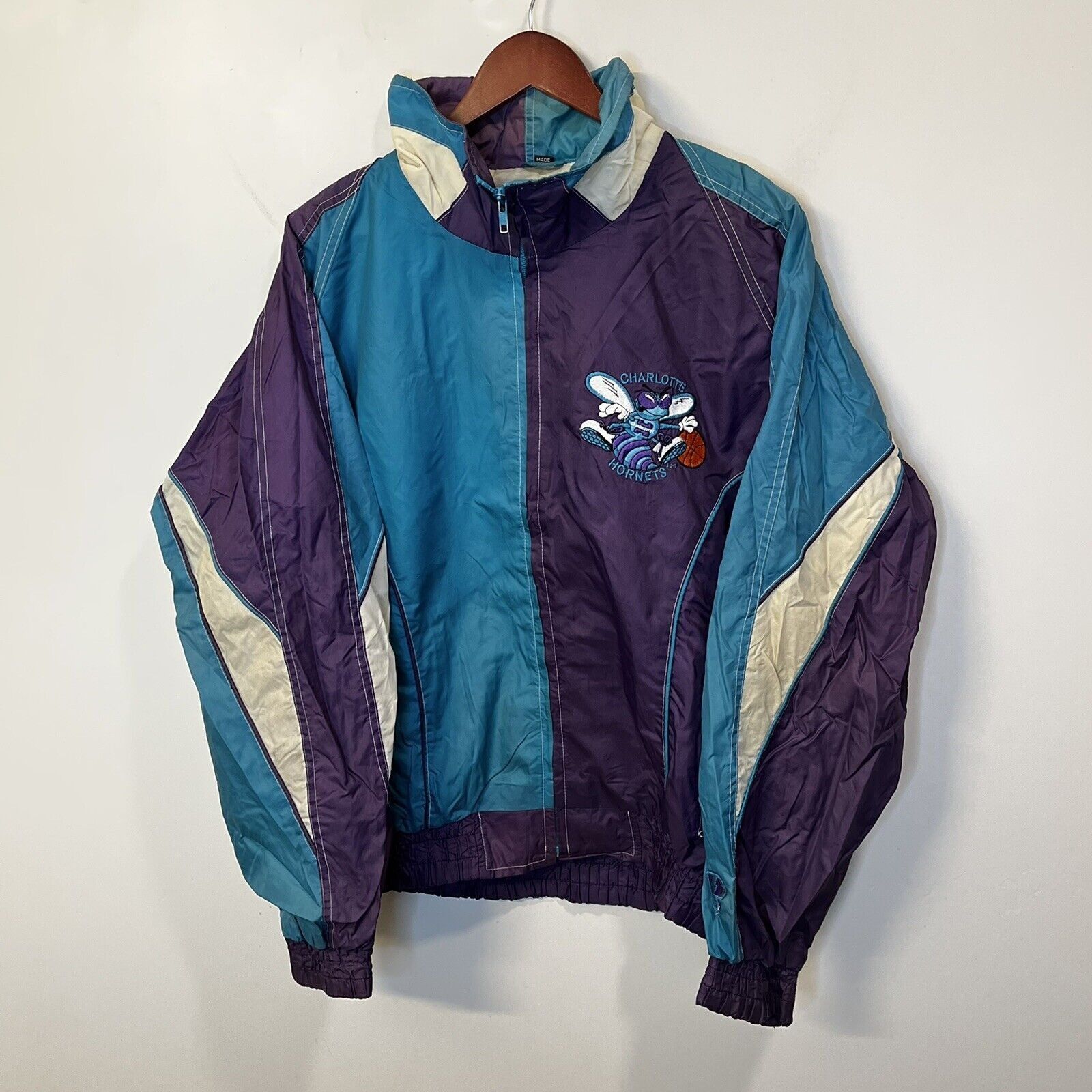 NBA × Vintage Pro Player Vintage Charlotte Hornets Bomber Jacket | Grailed