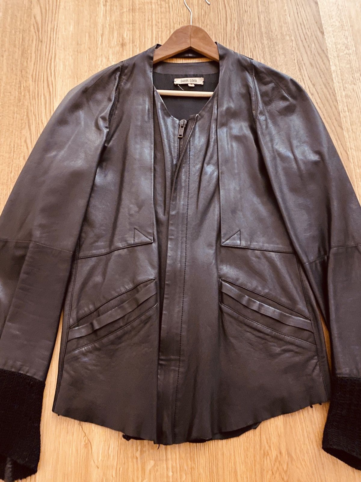 Damir Doma Black Damir Doma Leather Jacket | Grailed