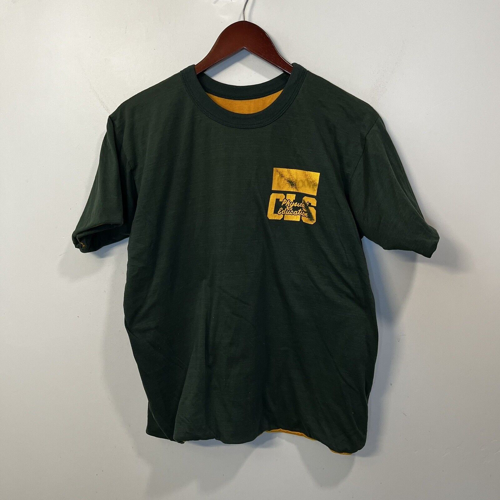 Vintage Vintage 70s 80s CLS PE School Double Reversible T-Shirt | Grailed