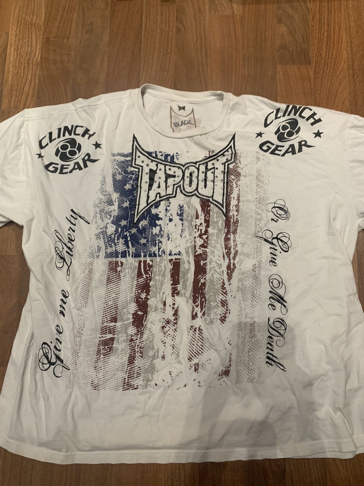 Black × Vintage VINTAGE Tap Out Black T Shirt Boxing 2xL | Grailed