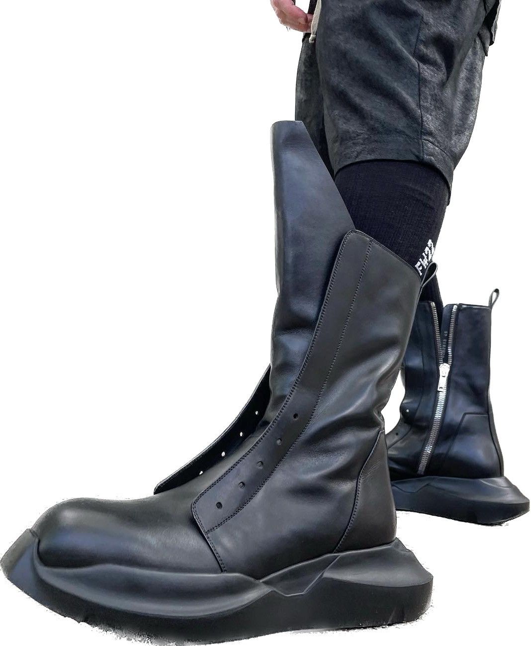Rick Owens Rick Owens Strobe Geth Army Boots 45 | Grailed