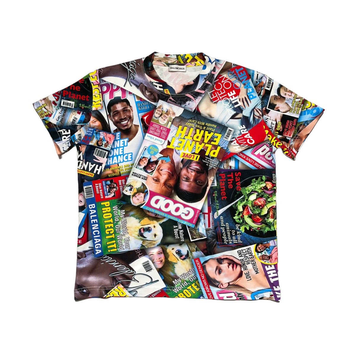 Balenciaga Balenciaga Magazine graphic tee | Grailed