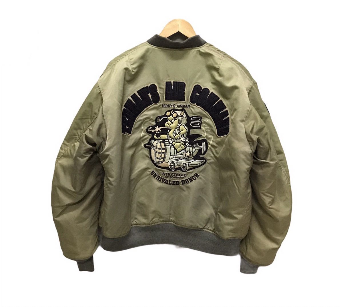 Military × Sukajan Souvenir Jacket × Tedman Tedman Air Command MA-1 ...