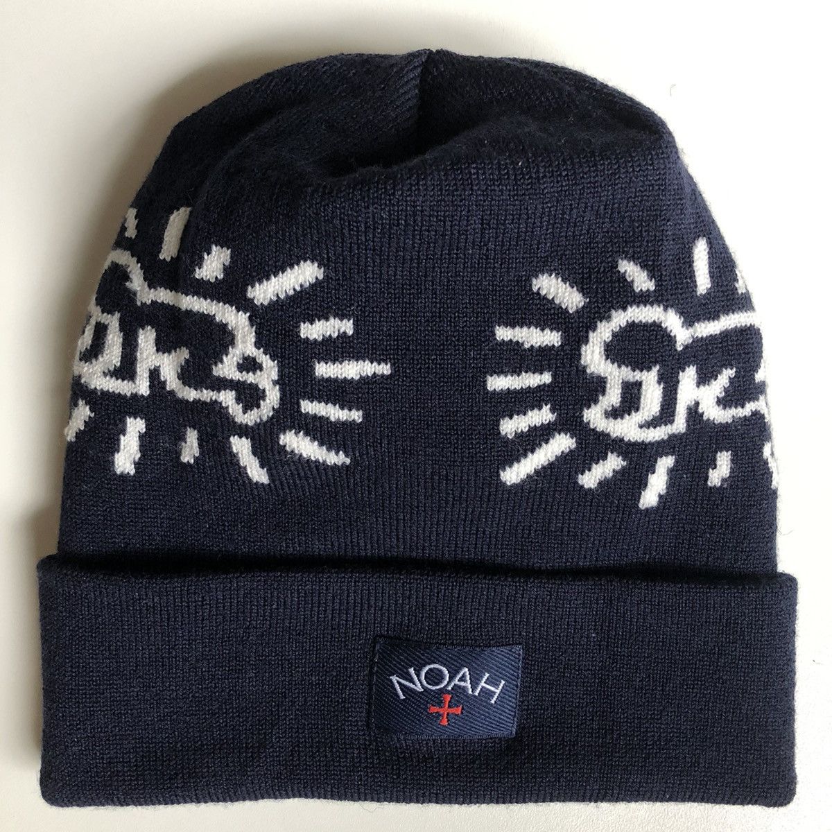 Noah Noah Keith Haring Beanie NAVY | Grailed