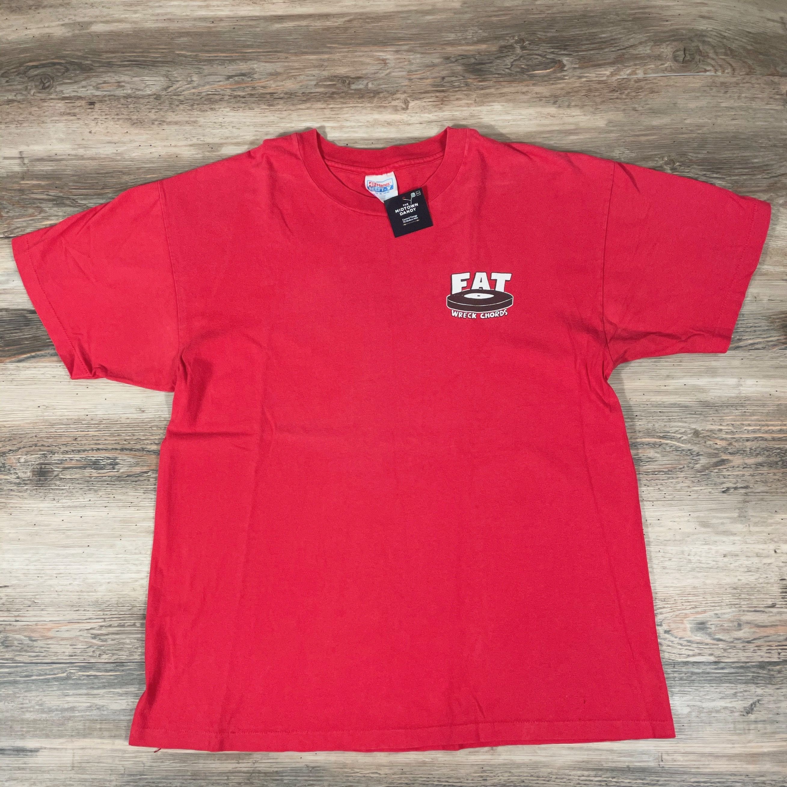 Vintage Vintage 90s Fat Wreck Chords Record Label Band NOFX tee | Grailed