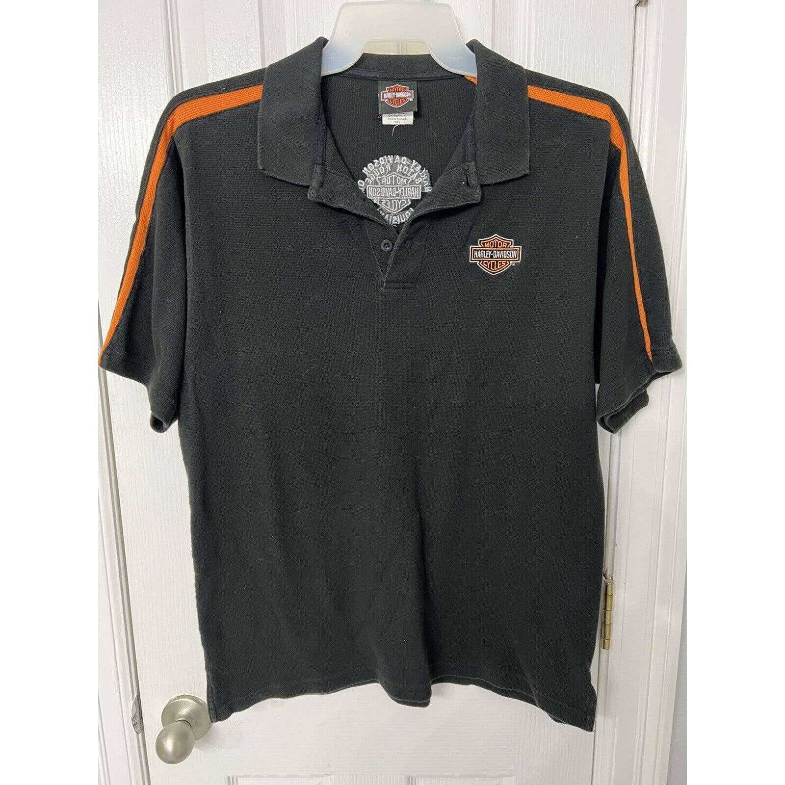 Harley Davidson VINTAGE Harley Davidson Mens Polo L Pocket Logo | Grailed