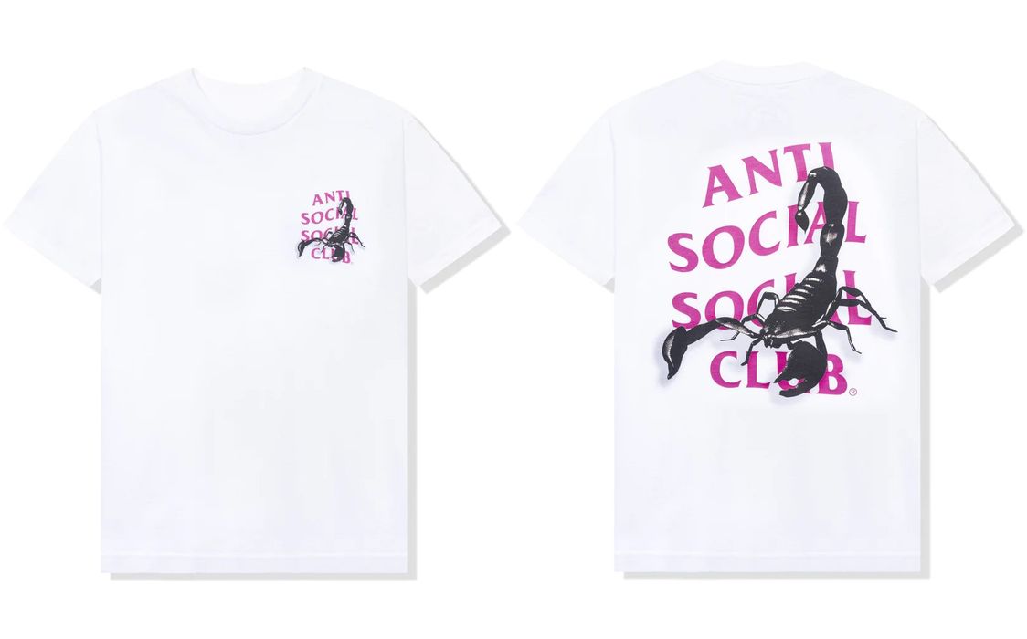 Anti Social Social Club DS Pink ASSC Moodsting White Tee BAPE KITH KAWS ...