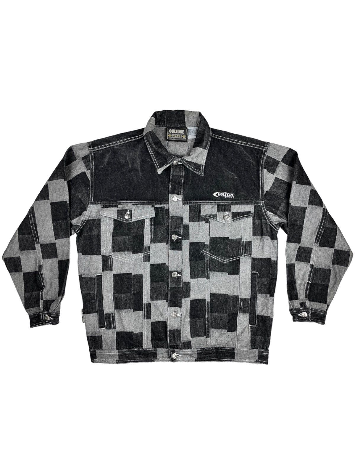 Vintage Vintage Checkerboard Denim Jacket Culture Jeans Men’s XL | Grailed