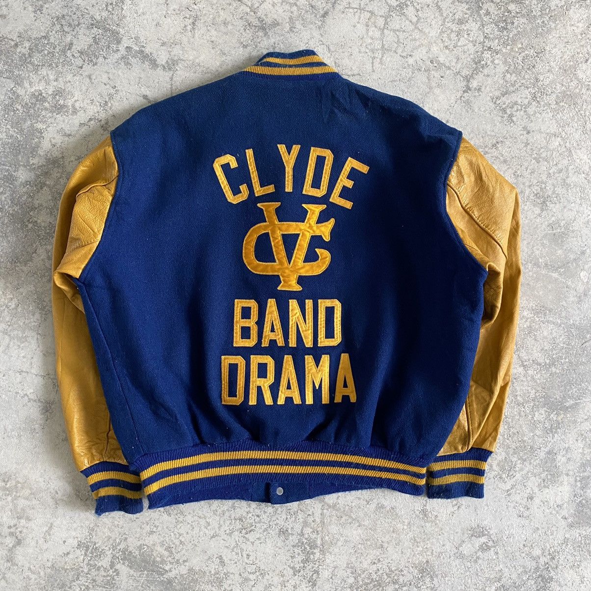 Streetwear × Varsity Jacket × Vintage Vintage Clyde Band Drama ...