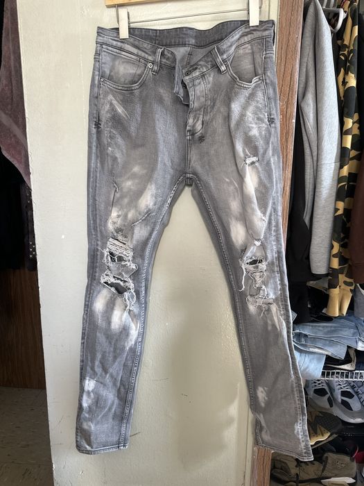 Ksubi Ksubi grey skinny distressed denim | Grailed
