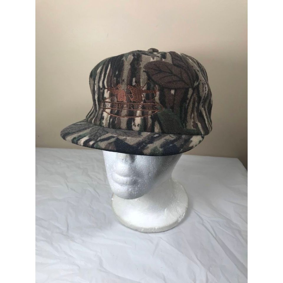 Vintage Vintage old school camo hunting hat cap small bill | Grailed
