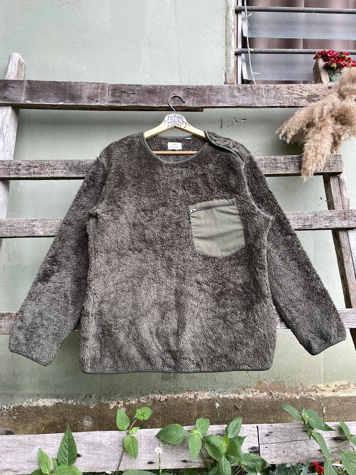 Engineered Garments Uniqlo Engineered Garments Patchwork Pocket Sherpa ...