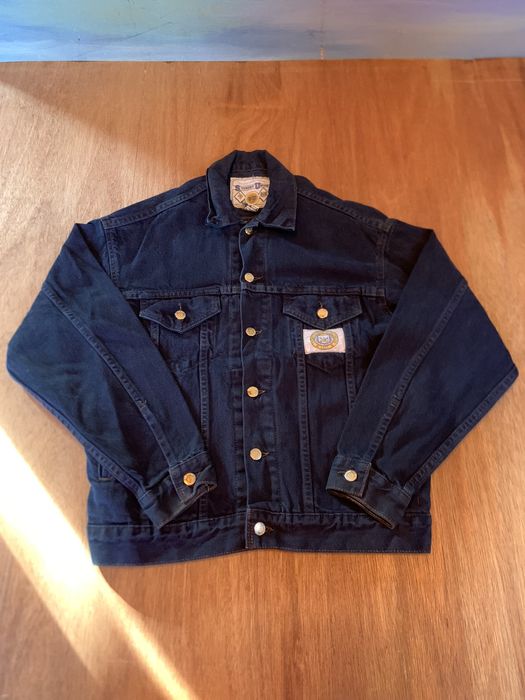 Vintage 1990s Vintage Michigan Wolverines Denim Jacket Made in USA ...