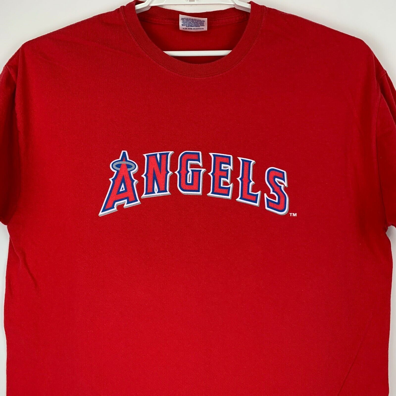 Hanes Los Angeles LA Angels T Shirt MLB Baseball Red Hanes XL | Grailed