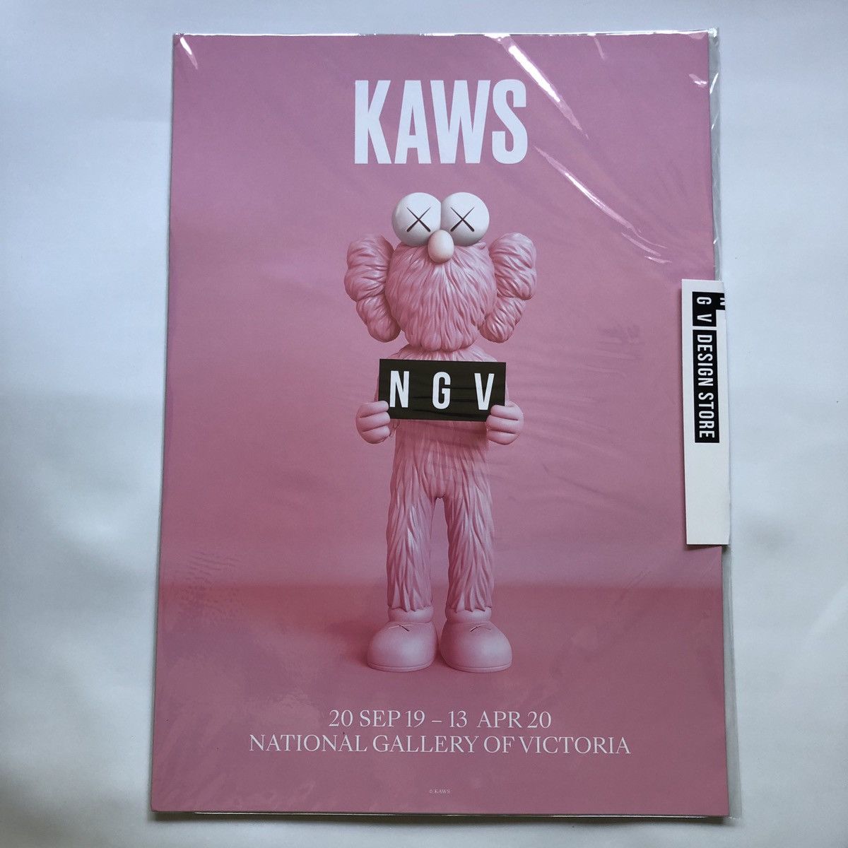 Kaws KAWS NGV Poster Pink Brand New | Grailed