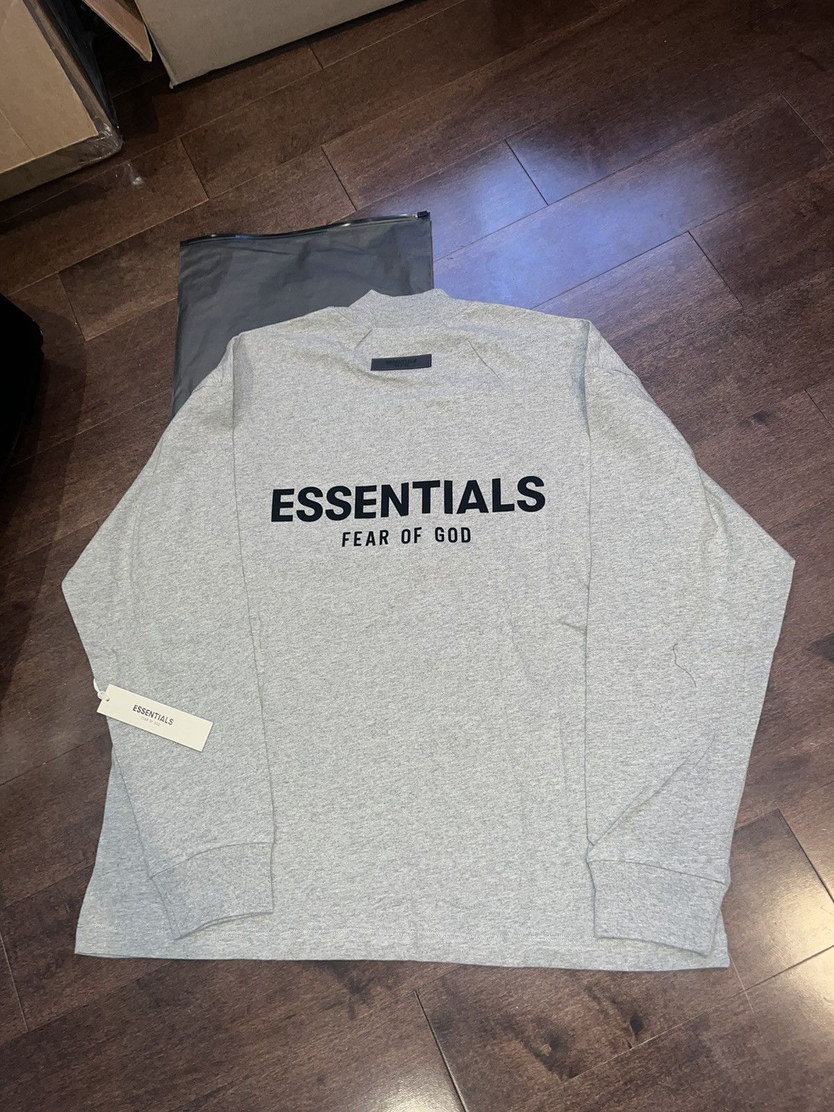 Essentials × Fear of God Essentials Fear Of God Light Oatmeal Grey ...