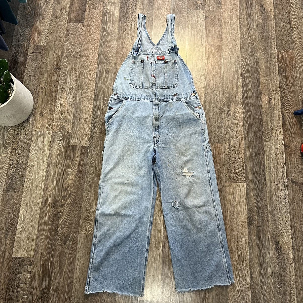 Dickies × Streetwear × Vintage Vintage Dickies Denim Overalls Grailed