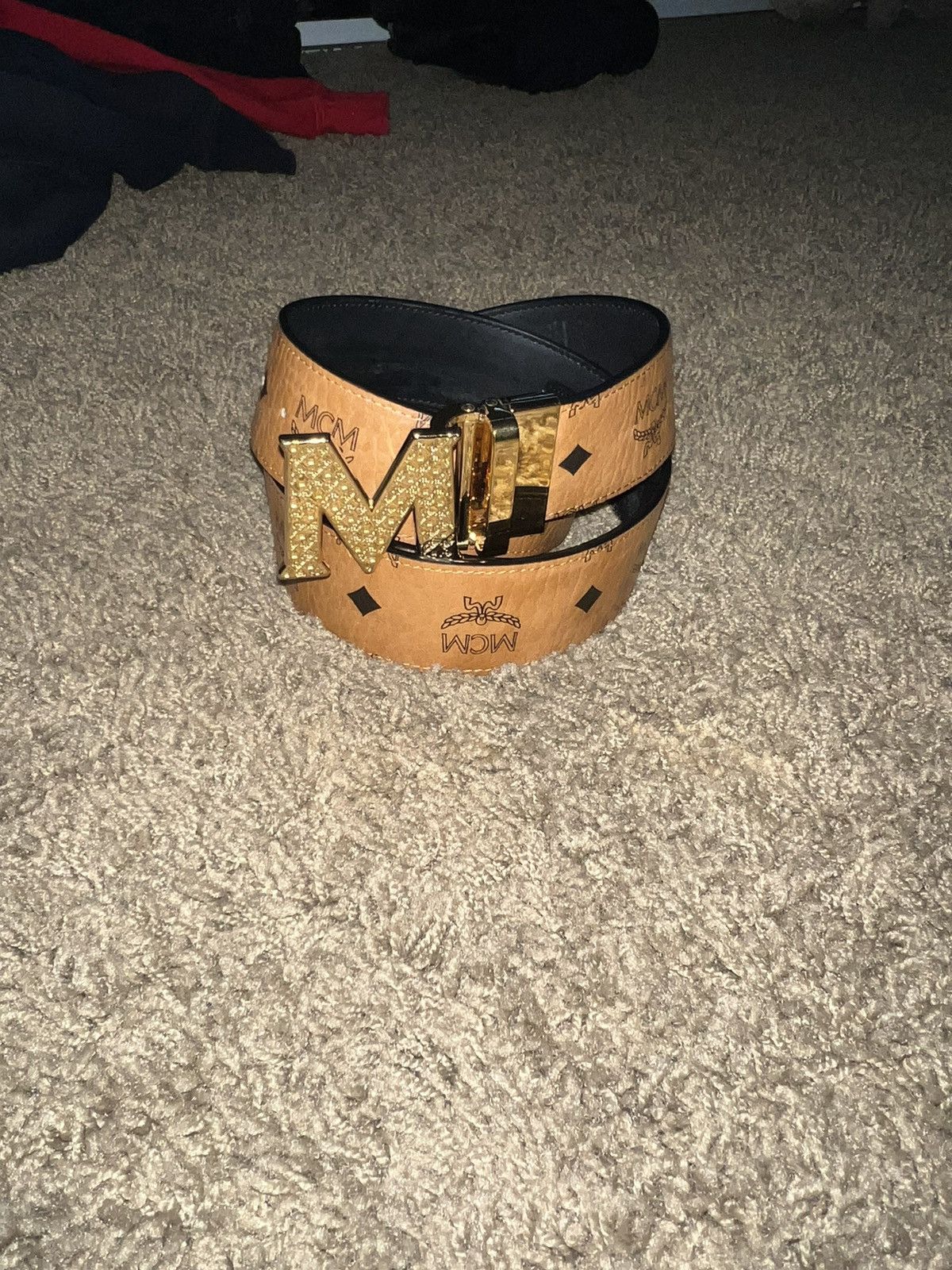 MCM MCM Tan Reversal Belt | Grailed