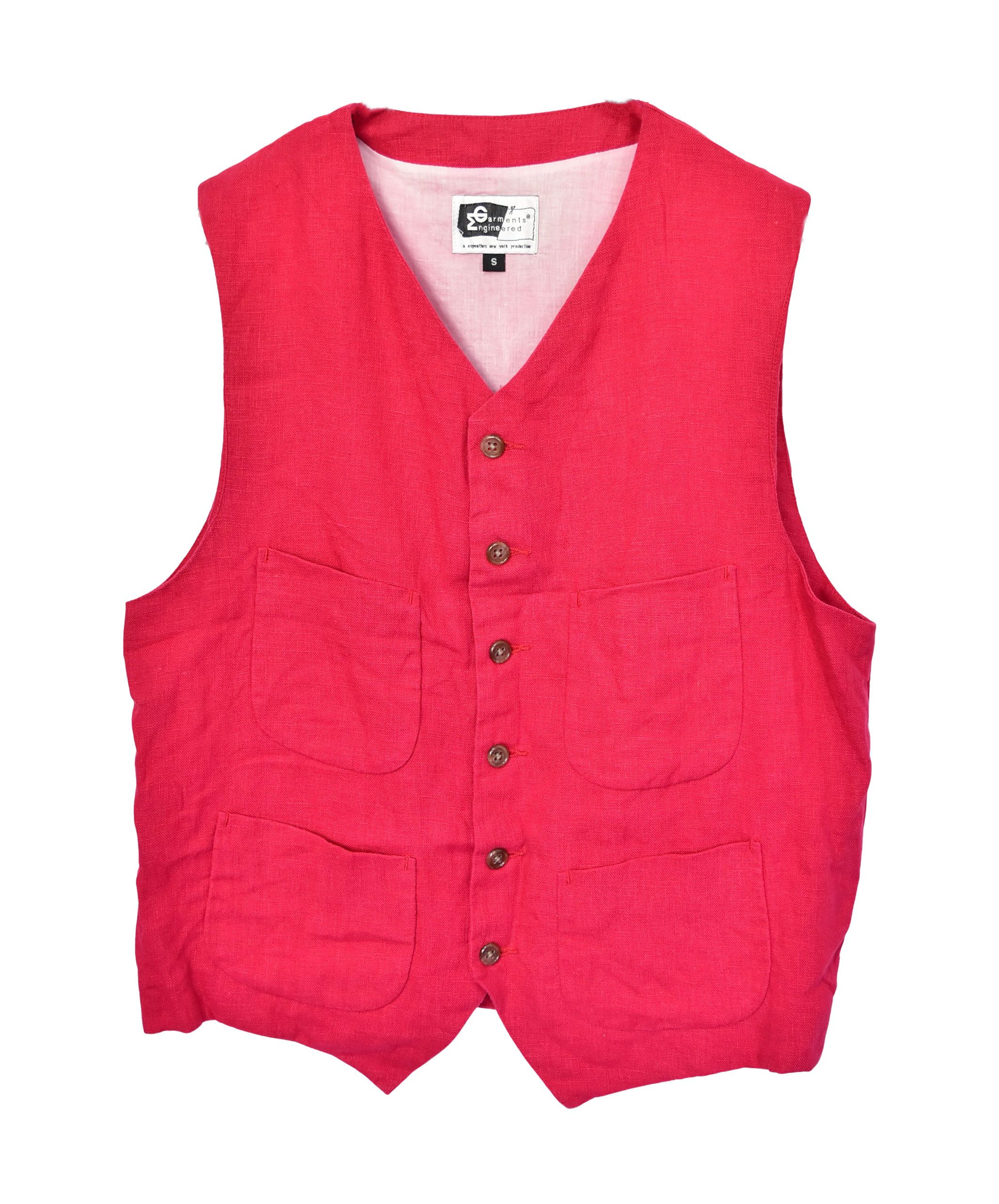 Engineered Garments Engineered Garments/red work gilet vest/14977 ...