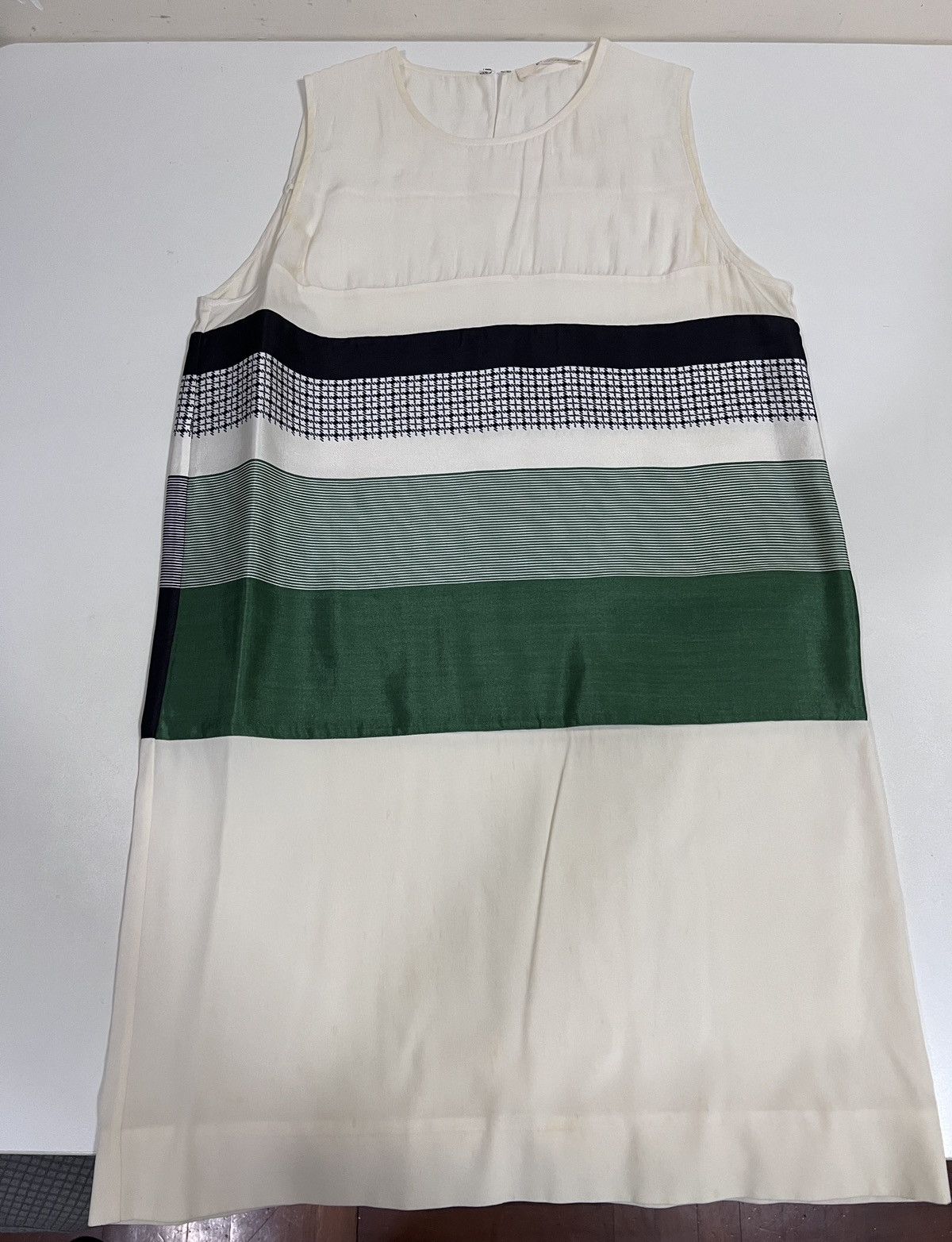 Celine Celine Phoebe philo white pattern dress iconic | Grailed