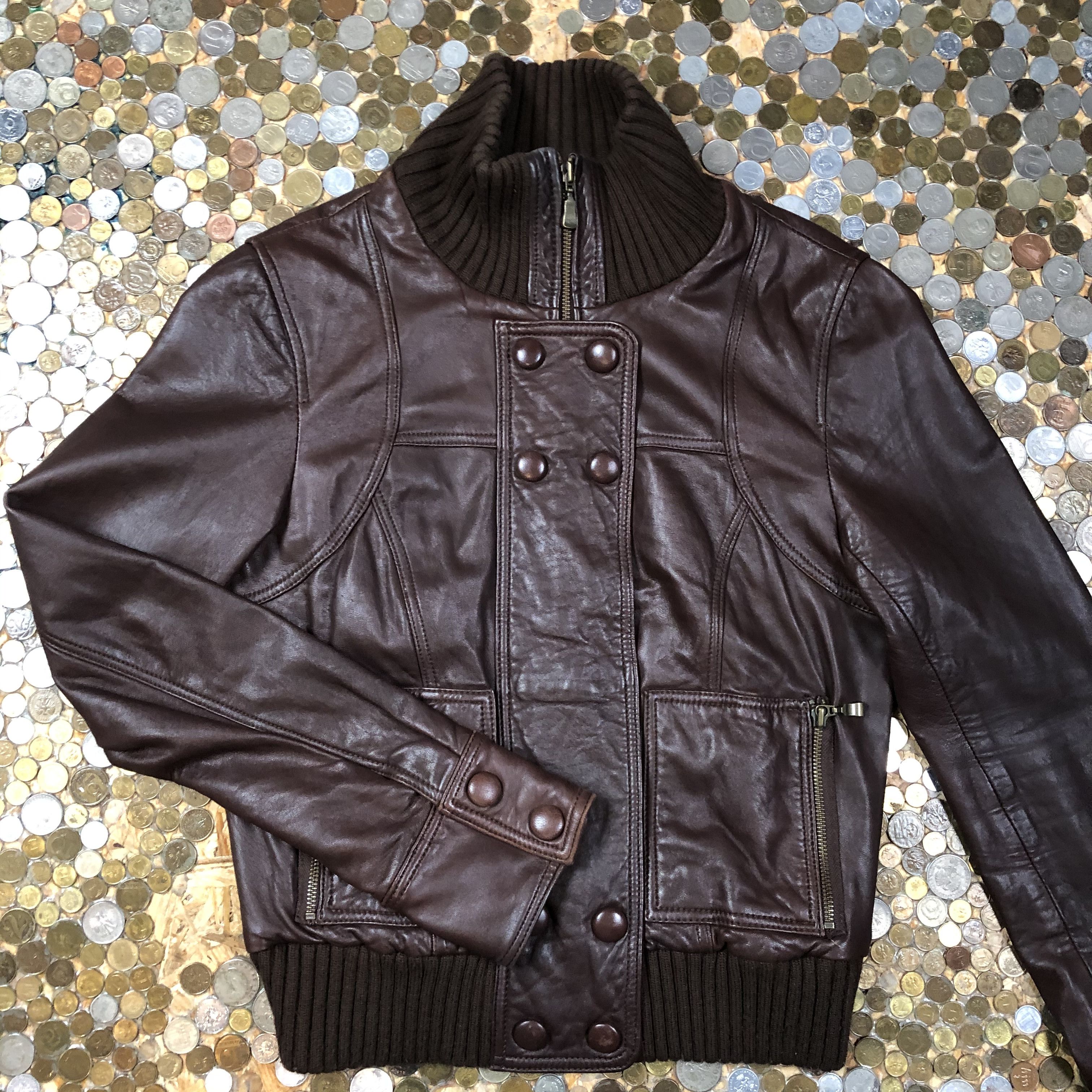 Ted Baker × Vintage Ted Baker Bomber Leather jacket 90's | Grailed
