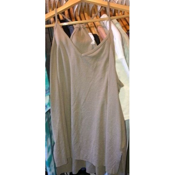 Other Double Zero Women 00 Camisole Racerback Cotton Bei | Grailed