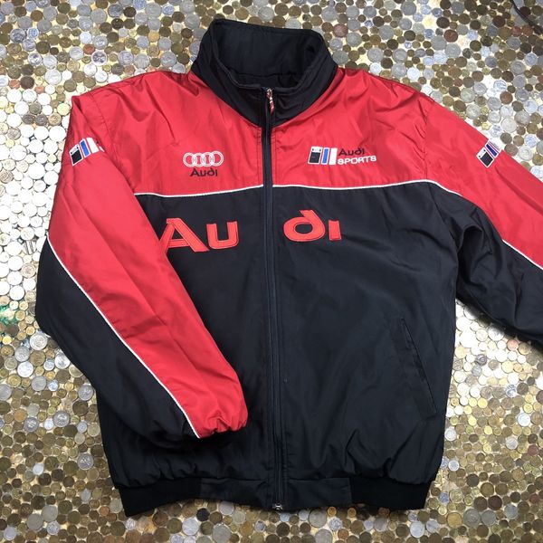 Vintage Audi Vintage Puffer jacket big logo | Grailed