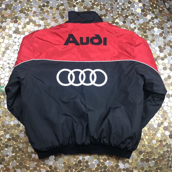 Vintage Audi Vintage Puffer jacket big logo | Grailed