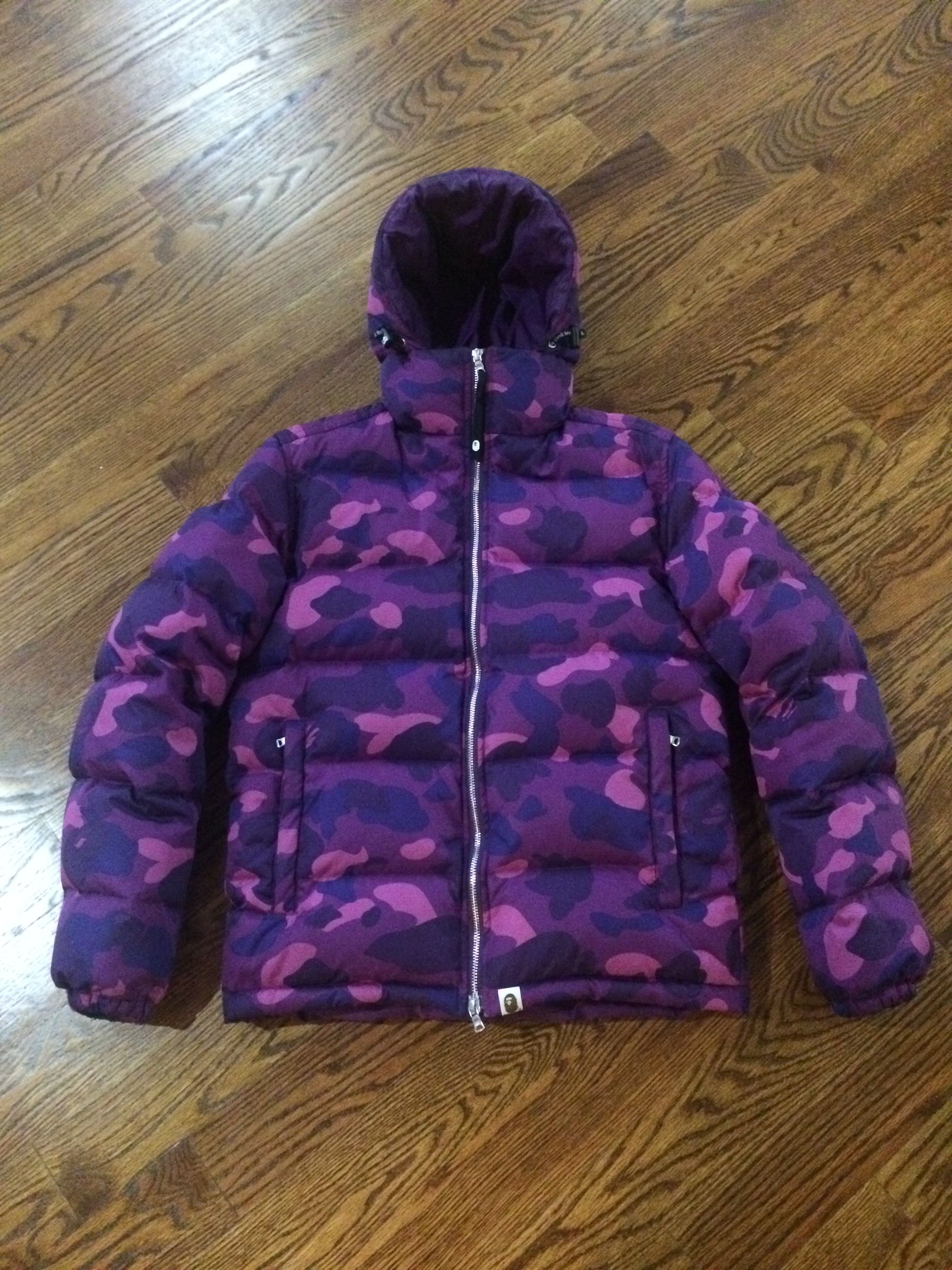 Bape Vintage Bape Purple Camo Puffer Jacket 100% Authentic | Grailed