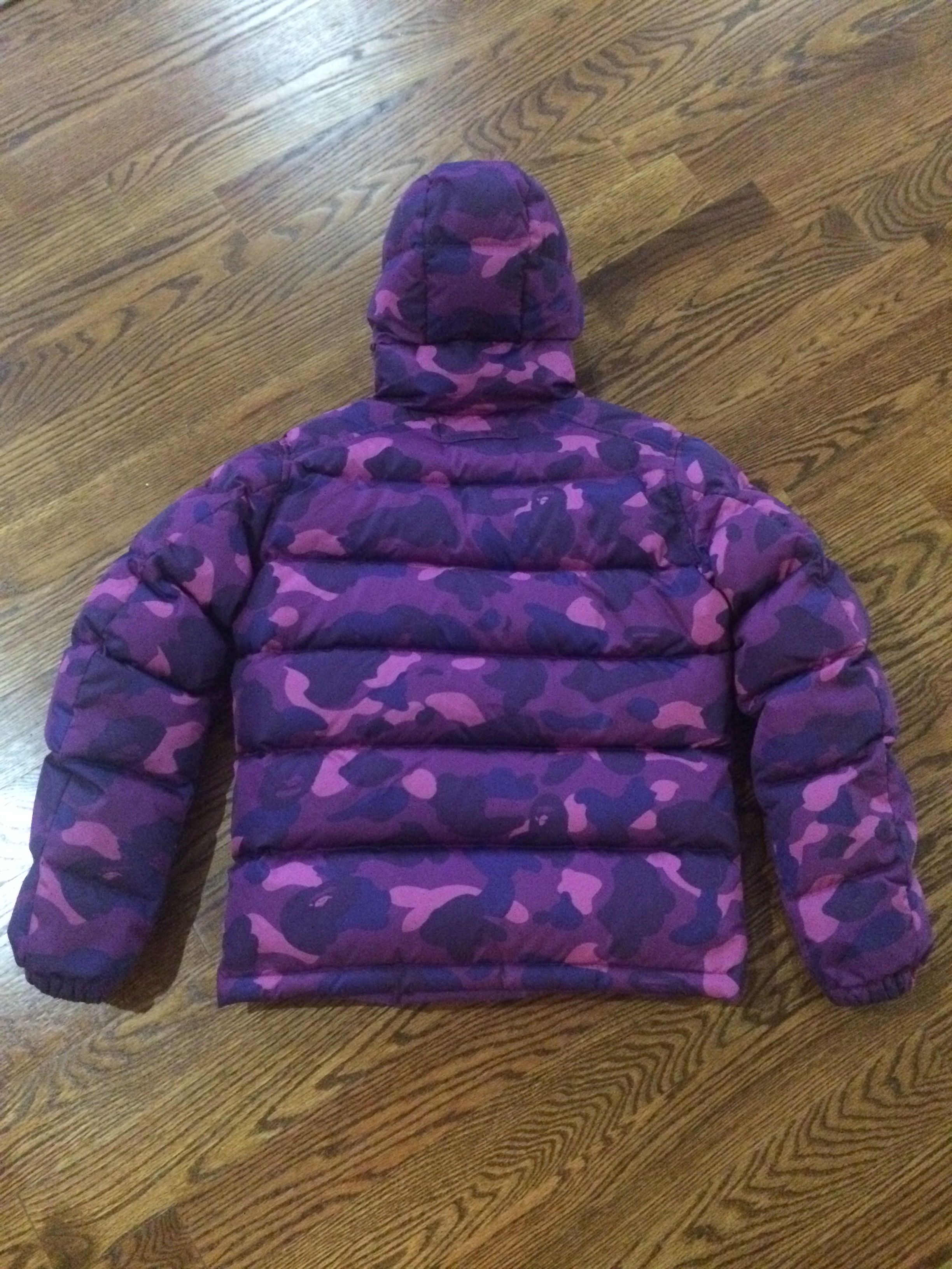 Bape Vintage Bape Purple Camo Puffer Jacket 100% Authentic | Grailed