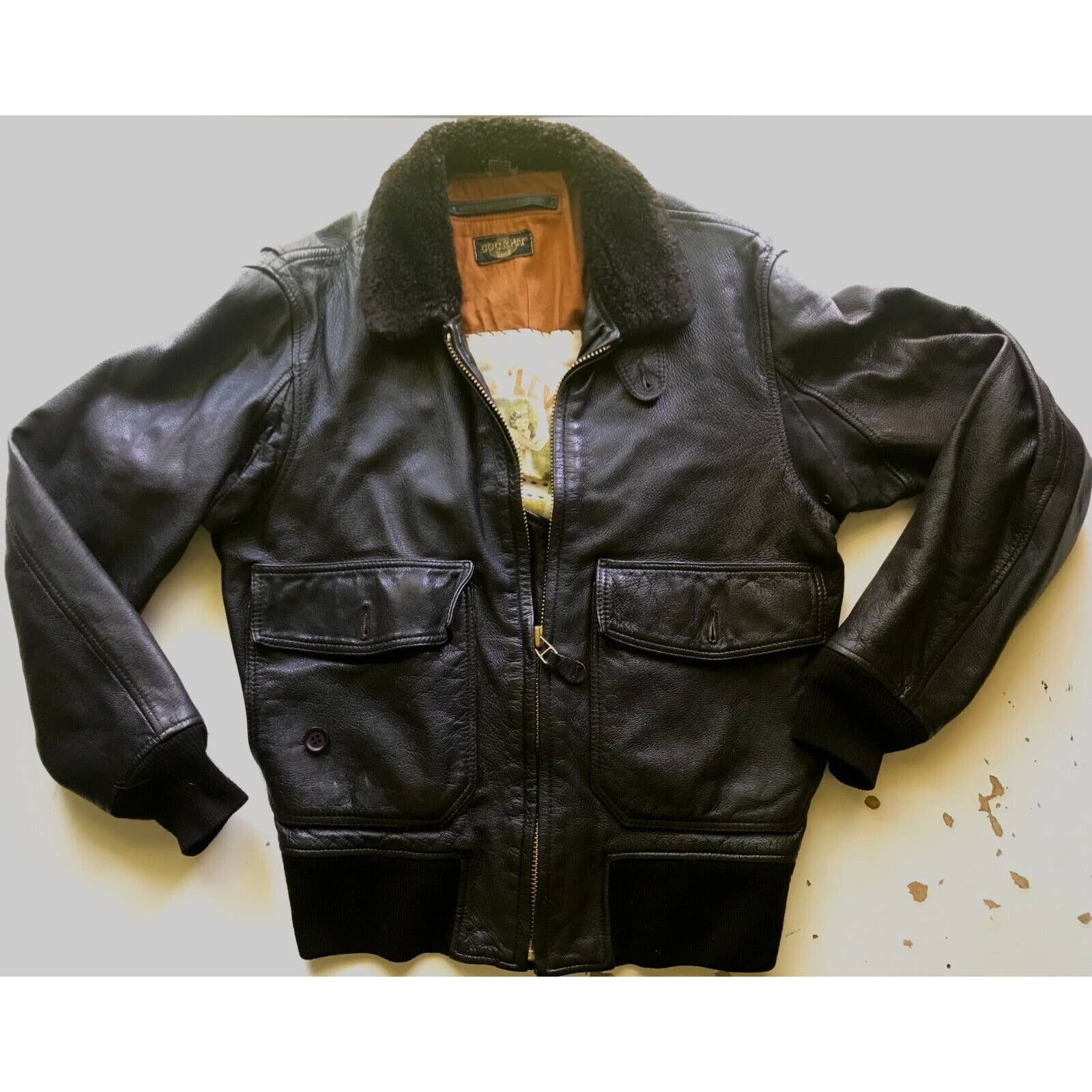 Cockpit Usa COCKPIT Mil Spec G-1 Leather Jacket WW2 Aviator Patches 42 ...