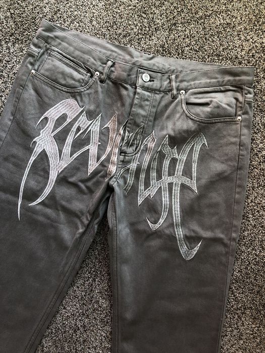 Revenge Revenge Embroidered Denim Jeans | Grailed