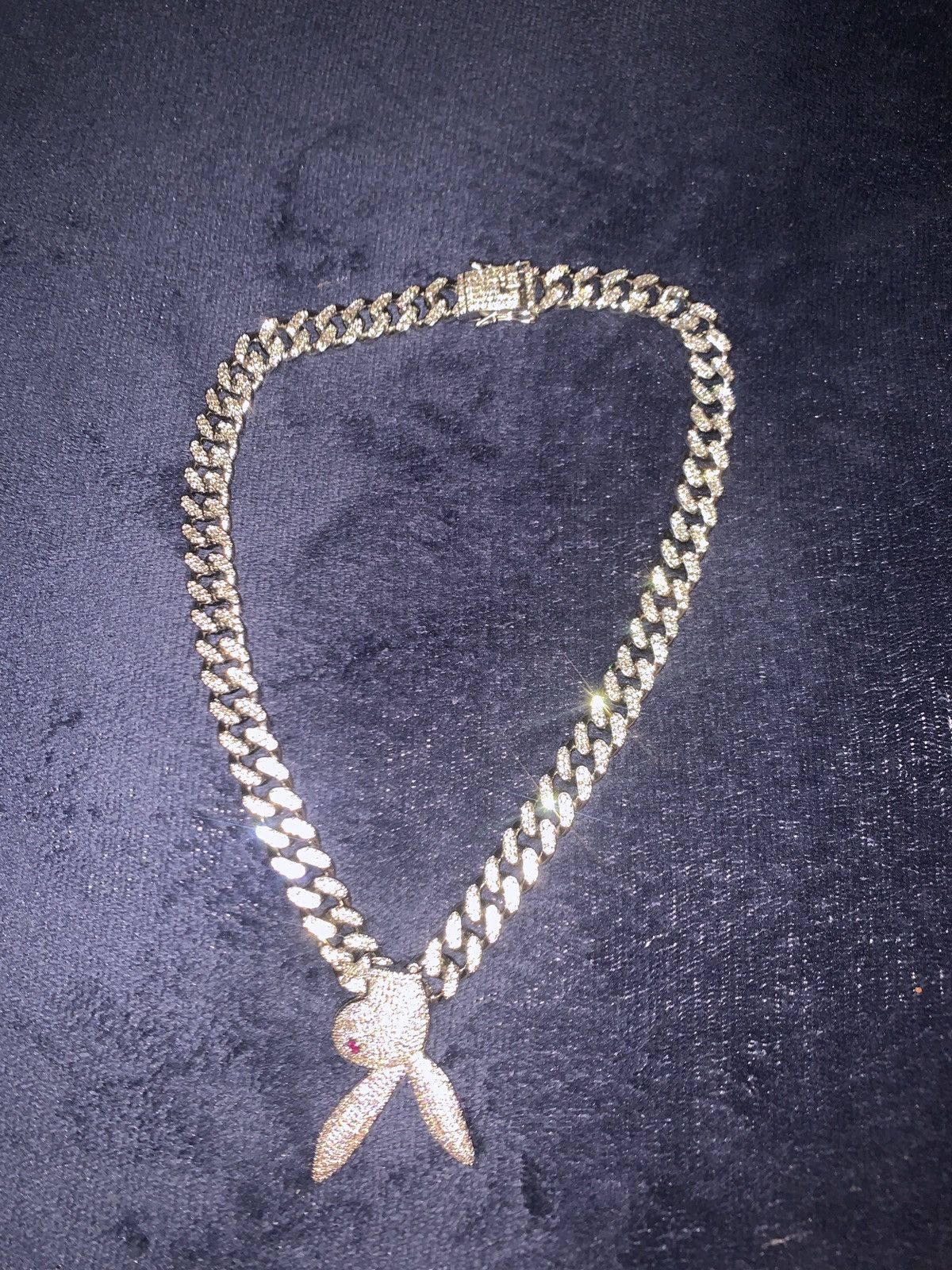 Jewelry × Playboy × Streetwear Playboi Carti Playboi Chain Cuban Link ...